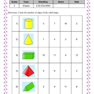 Geometry Worksheets For Grade 4 - https://eLearning24x7.com