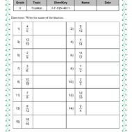 Fractions Worksheets For Grade 5 - https://eLearning24x7.com
