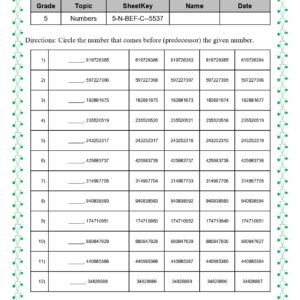 Number Operations For Grade 5 - www.eLearning24x7.com
