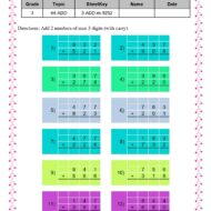 Addition Worksheets For Grade 3 - https://eLearning24x7.com
