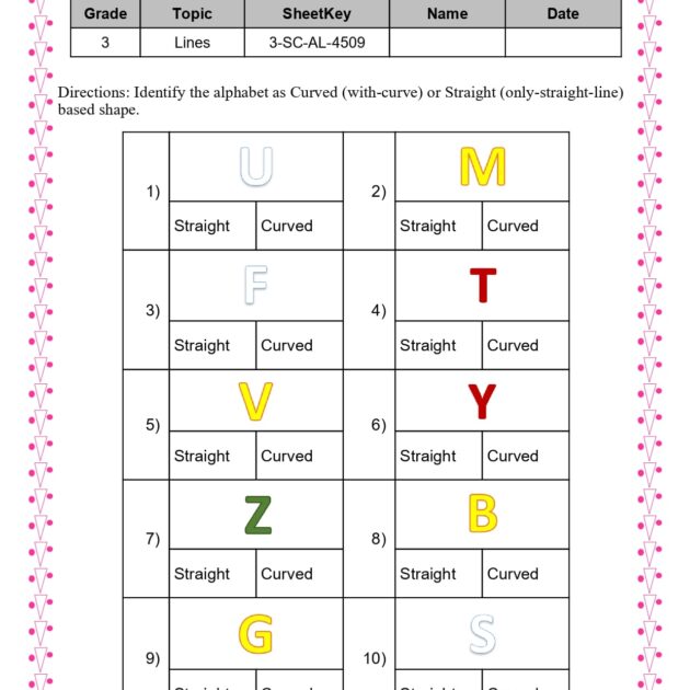 Geometry Worksheets For Grade 3 - https://eLearning24x7.com