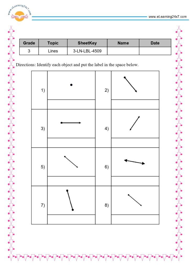 Geometry Worksheets For Grade 3 - https://eLearning24x7.com