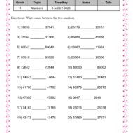 Number System Worksheets For Grade 3 - www.eLearning24x7.com