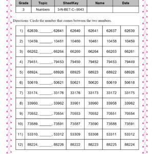 Number System Worksheets For Grade 3 - www.eLearning24x7.com