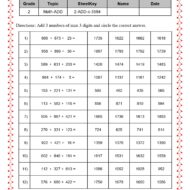 Addition Worksheets For Grade 2 - https://eLearning24x7.com
