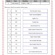 Number System Worksheets For Grade 2 - https://eLearning24x7.com