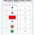 Colors Worksheets For Grade-1 - https://eLearning24x7.com