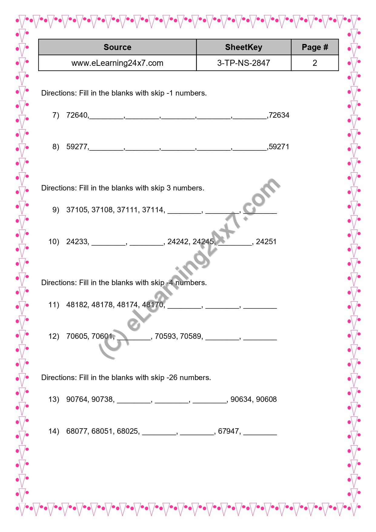 Number System Mock Test Paper - eLearning24x7